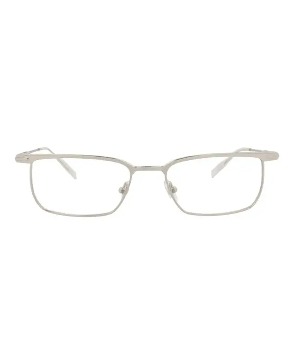 Montblanc Squareframe Metal Optical Frames - Silver Silver Transparent (mb0219o/30012171/001)