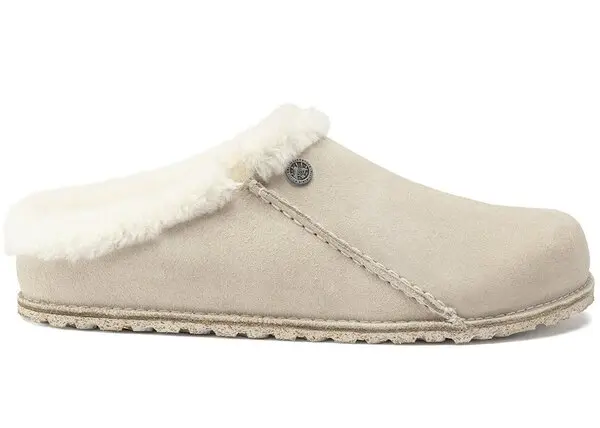 BIRKENSTOCK Zermatt Premium Suede Leather - Antique White
