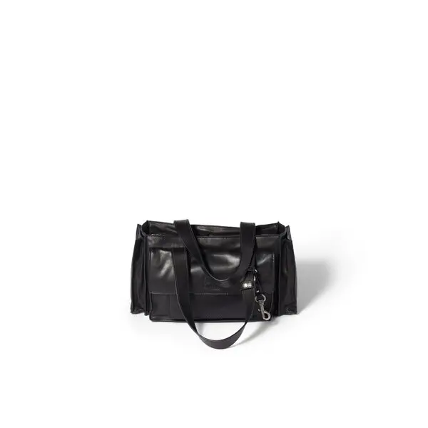 Miu Miu Nappa Leather Shopping Bag - Black