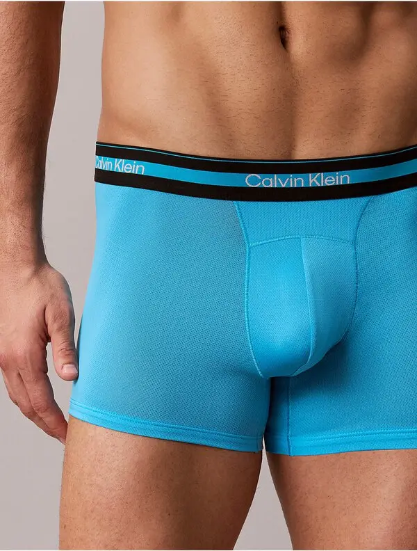 Calvin Klein Icon Active Mesh 3-pack Trunk - Misty Grey/carnival Blue/punch Pink