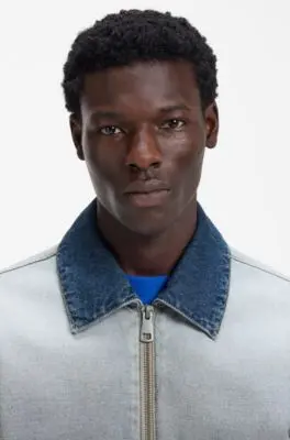Hugo Denim Jacket With Inside-out Styling
