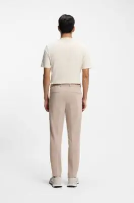 BOSS Tapered-fit Trousers With Drawstring