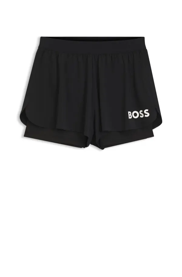 BOSS Stretch-jersey Shorts With Logo