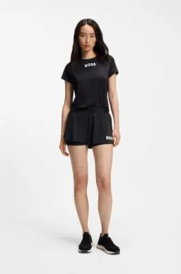 BOSS Stretch-jersey Shorts With Logo