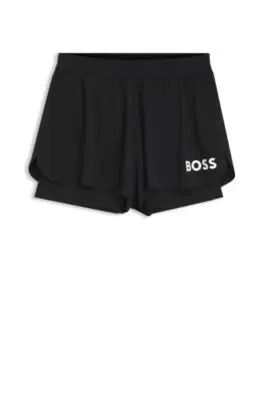 BOSS Stretch-jersey Shorts With Logo