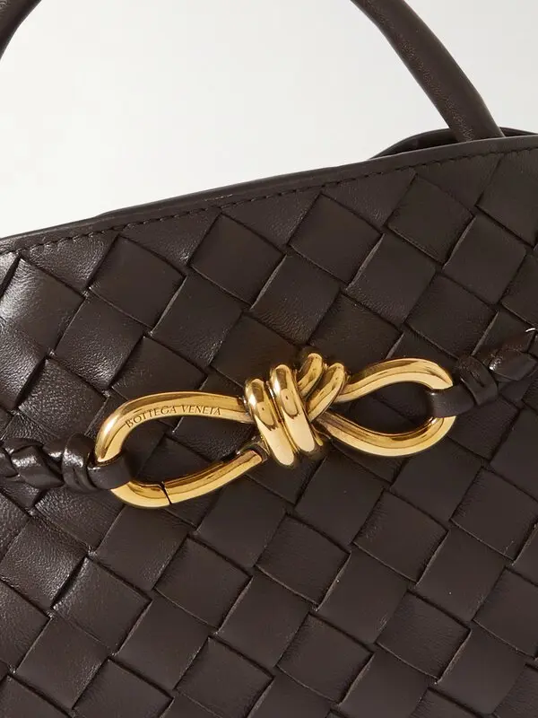 Bottega Veneta East/west Andiamo Small Intrecciato Leather Tote