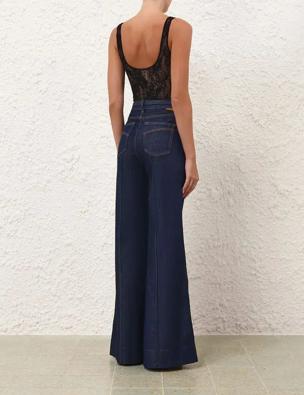 ZIMMERMANNWEAR Wide-leg Denim Jeans