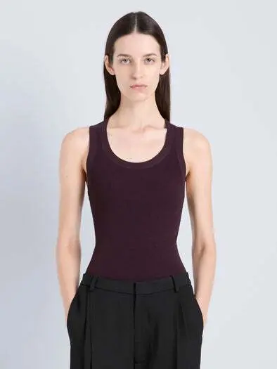 Proenza Schouler Roberts Knit Tank - Aubergine