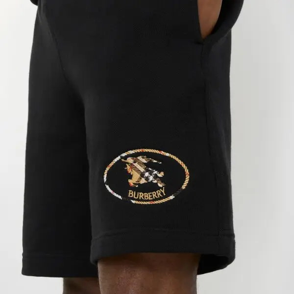 Burberry Knight Stamp Cotton Shorts