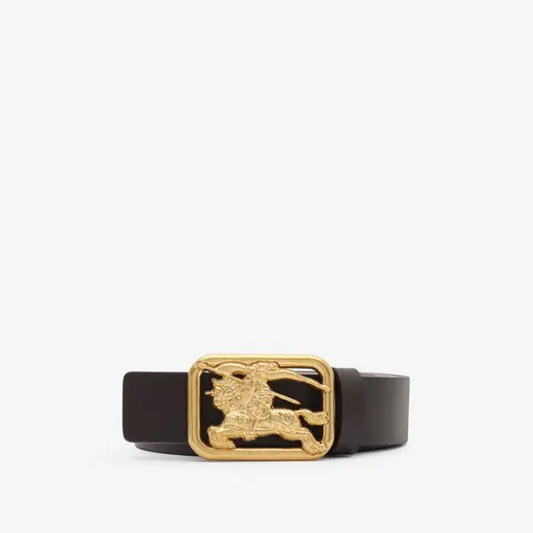 Burberry Reversible Leather Rider Belt - Peat Brown/soap Beige