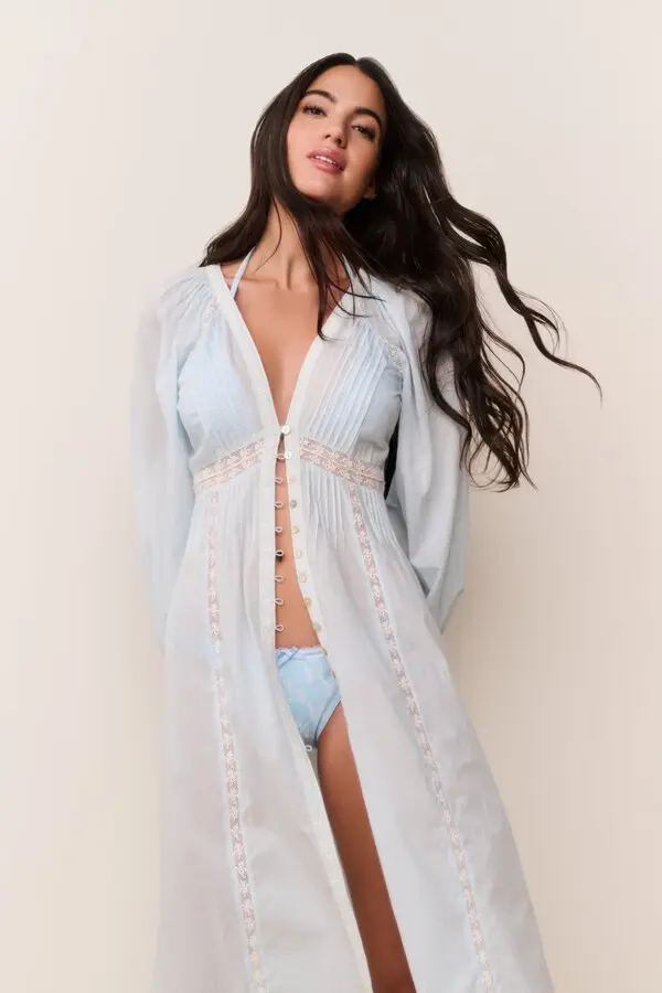 LoveShackFancy Crissy Cotton Cover-up Dress