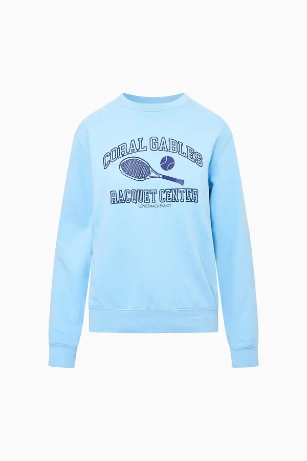 LoveShackFancy First Port Coral Gables Racquet Center Sweatshirt