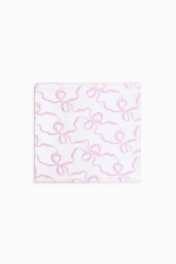 LoveShackFancy Cotton Wash Cloths - Pink Bonnet