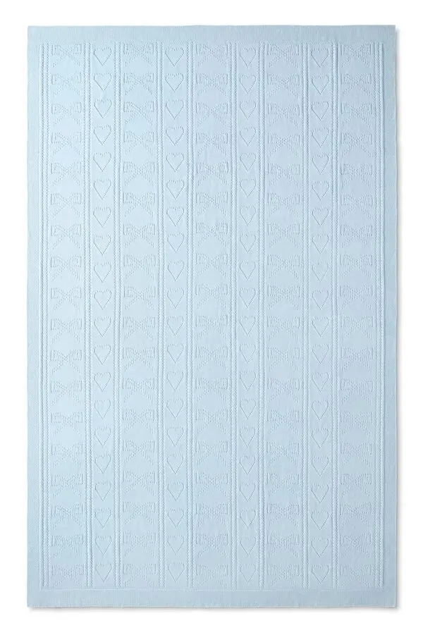 LoveShackFancy Pointelle Throw Blanket - Rosewater