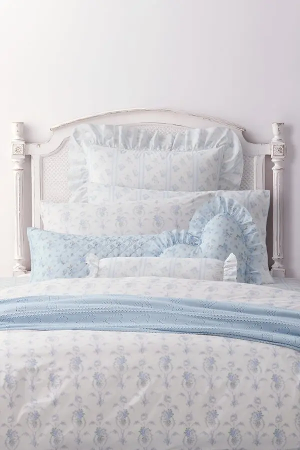 LoveShackFancy Pointelle Throw Blanket - Rosewater