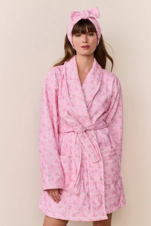 LoveShackFancy Indie Cotton Bath Robe - Ibiza Sunset