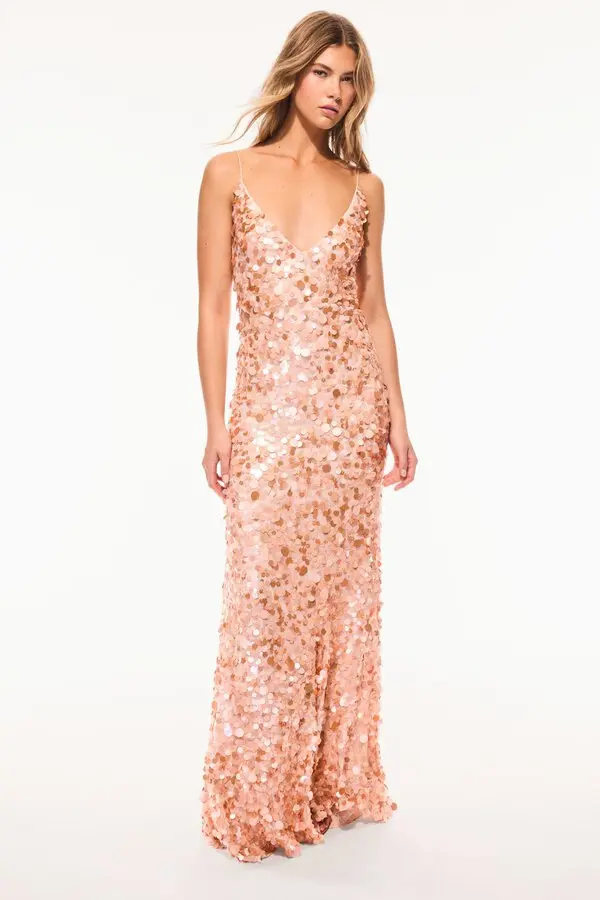 LoveShackFancy Emmalisa Sequin Gown