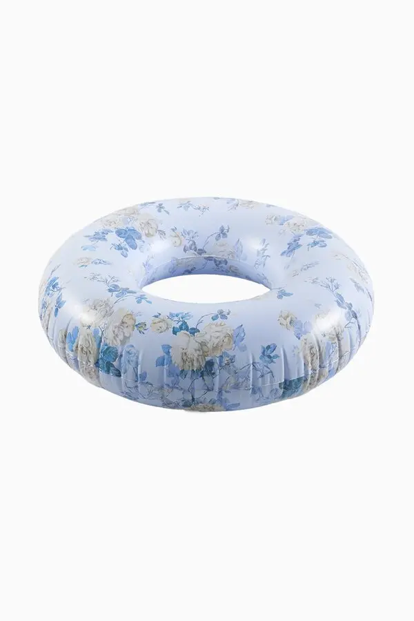 LoveShackFancy Heirloom Print Pool Float - Whisper Blue