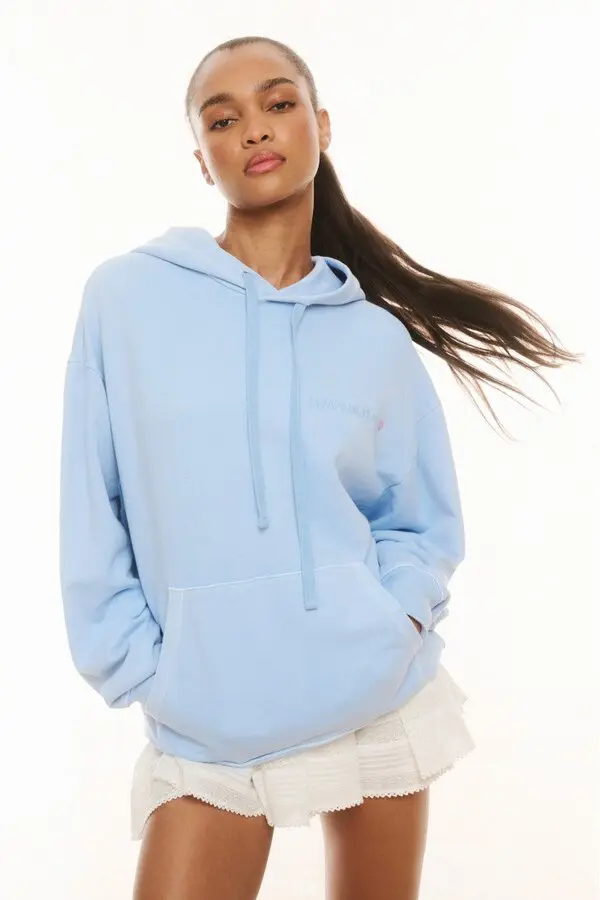 LoveShackFancy Lalita Hoodie - Waterfall