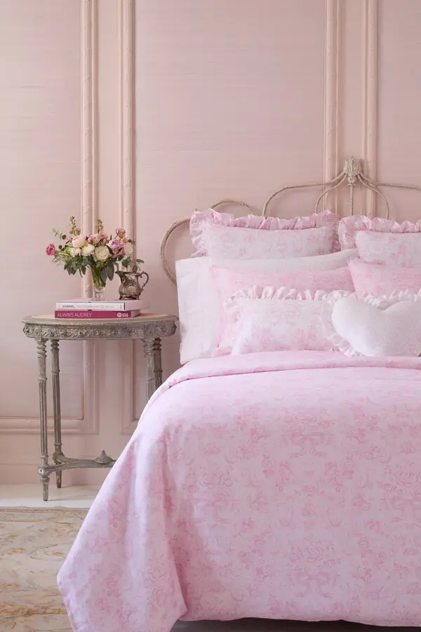 LoveShackFancy Floral Duvet Cover + Sham Set - Pink Dream