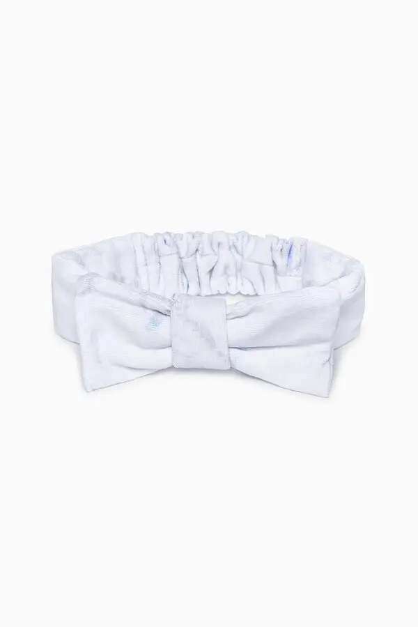 LoveShackFancy Bow Detail Headband - Blue Cloud
