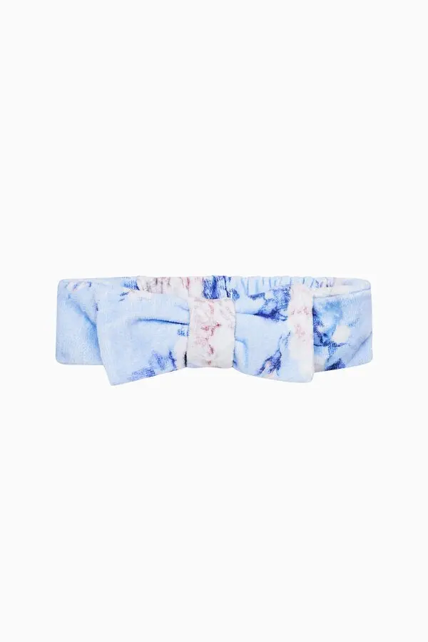 LoveShackFancy Bow Detail Headband - Whisper Blue