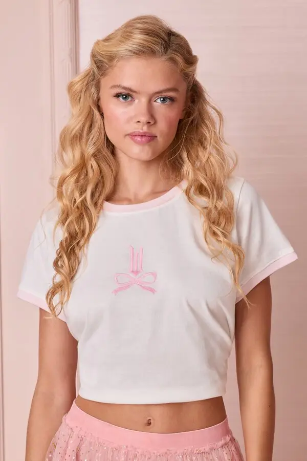 LoveShackFancy Wicked X Lia Tee - Wizard White