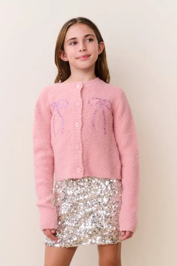 LoveShackFancy Tween Journelle Embellished Cardigan