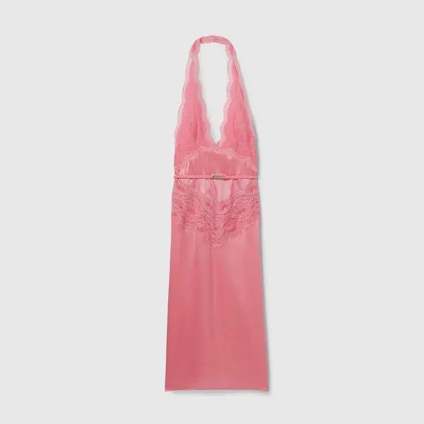 Gucci Silk Satin Midi Dress