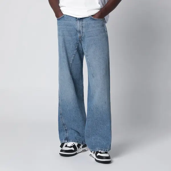 Off-White Wide-leg Jeans With Logo