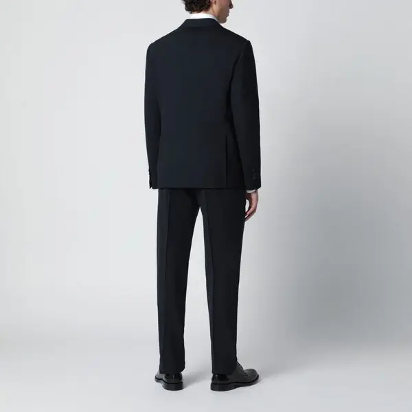 Dsquared2 Navy Single-breasted Suit In Wool Blend - Blue