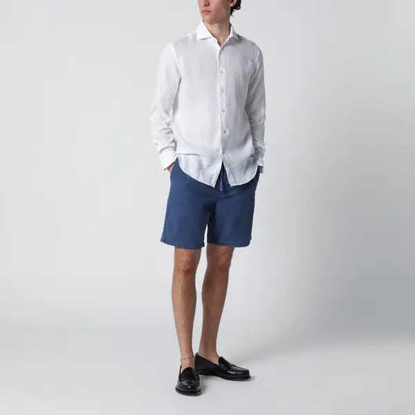XACUS Tailor Fit Linen Shirt - White