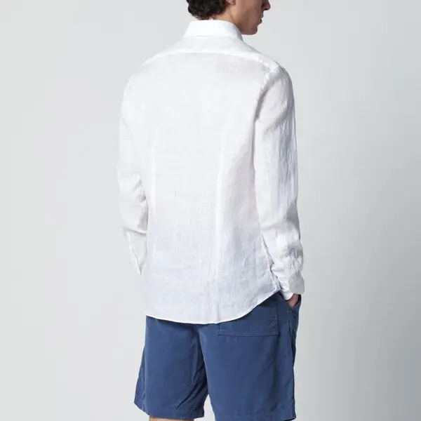 XACUS Tailor Fit Linen Shirt - White