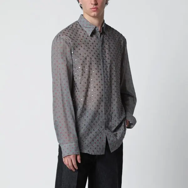Dries Van Noten Sequin Shirt - Grey
