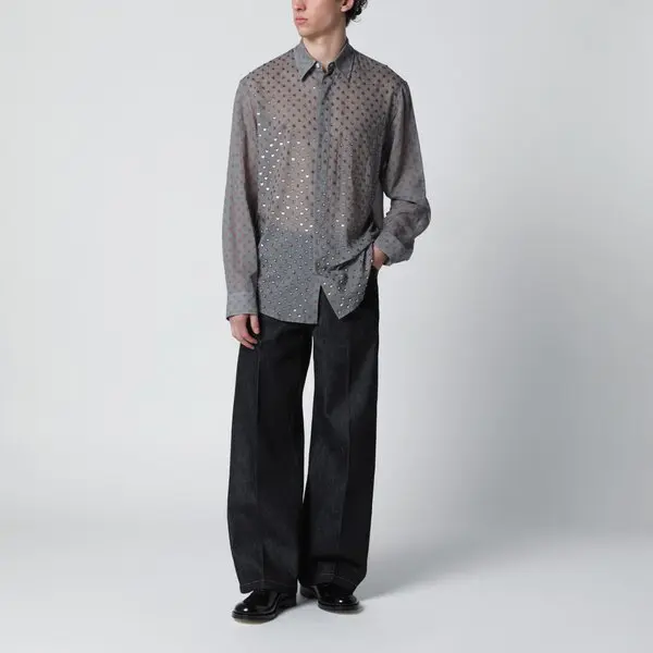 Dries Van Noten Sequin Shirt - Grey