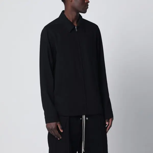 Rick Owens Zip-up Wool Shirt Jacket