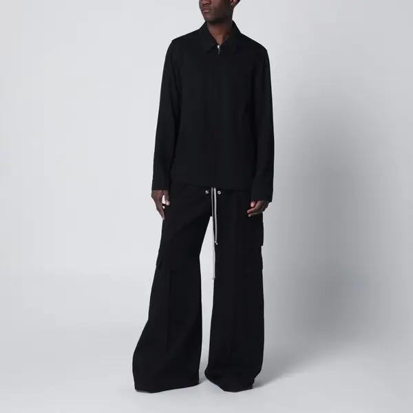 Rick Owens Zip-up Wool Shirt Jacket