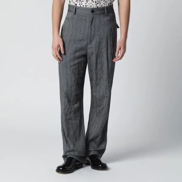 Dries Van Noten Herringbone Trousers