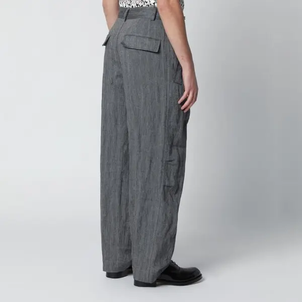 Dries Van Noten Herringbone Trousers