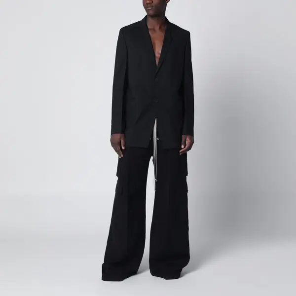Rick Owens Double Cargo Jumbo Bela Trousers - Black