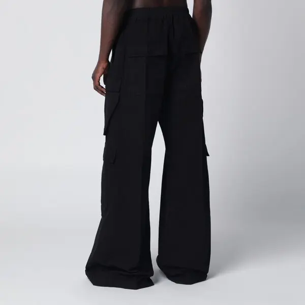 Rick Owens Double Cargo Jumbo Bela Trousers - Black