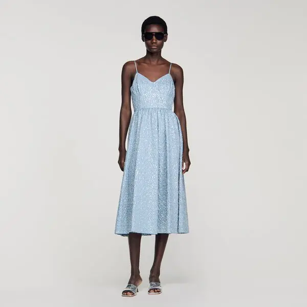 Sandro Striped Maxi Dress