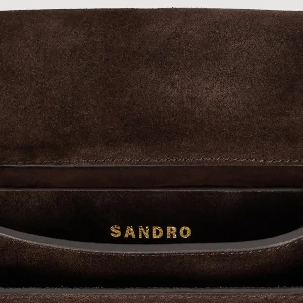 Sandro Le Mambo Janys Studded Suede Bag