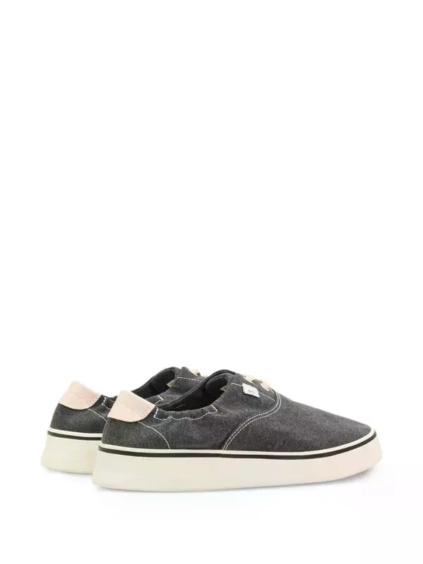 AMI Paris Tennis Washed-effect Sneakers
