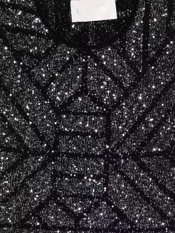 CIRCUS HOTEL Sequin-embellished Top