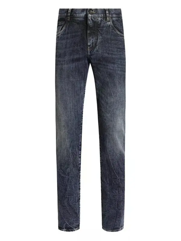 Dolce & Gabbana Logo-plaque Jeans - Blue