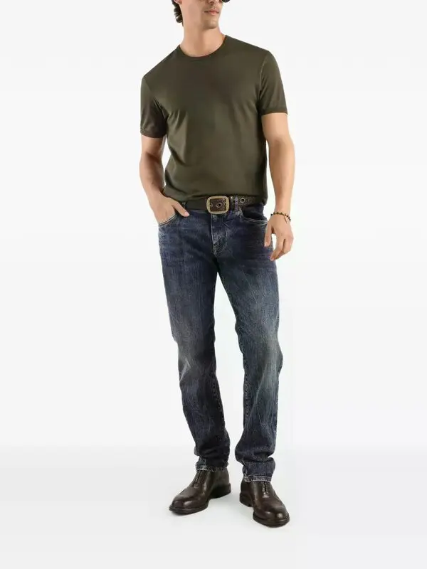 Dolce & Gabbana Logo-plaque Jeans - Blue