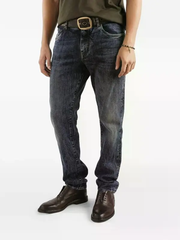 Dolce & Gabbana Logo-plaque Jeans - Blue