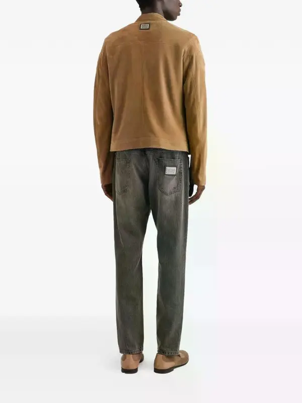 Dolce & Gabbana Zip Suede Jacket