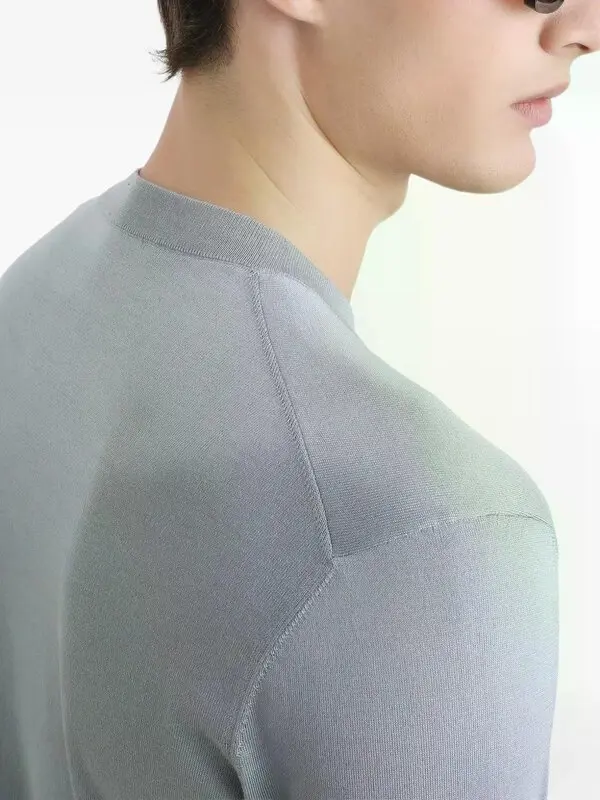Dolce & Gabbana Crew-neck Long-sleeve Top - Blue